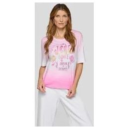 Print-Shirt Rabe "T-Shirt", Damen, Gr. 46, rosa, 50%Baumwolle, 50%Modal, gerade, Shirts