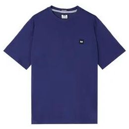 T-Shirt Weekend Offender "BROOKLANDS BADGE TEE. Herren", Damen, Gr. XL, schwarz sapphire, Jersey, 100% Baumwolle, normal normal, Rundhals, Shirts T-Shirt, T-Shirt Herren, leichtes Kurzarmshirt, Sporttrikot, Outdoor, Sale
