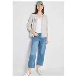 Loose-fit-Jeans Cecil, Damen, Gr. 27, L&auml;nge 26, light blau washed, Jeans, 78% Baumwolle, 20% Polyester, 2% Elasthan, unifarben, kniebedeckend, Jeans, im Capri-Style