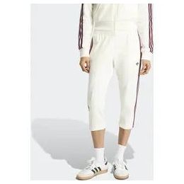 Sporthose Adidas ORIGINALS "3/4 SUPERSTAR", Damen, Gr. S, N-Gr, sanftes wei&szlig;, normal, gr., Obermaterial: 50% Baumwolle, 43% Polyester, 7% Elasthan, Hosen Sporthose
