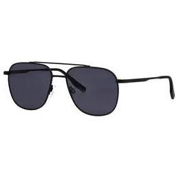 Sonnenbrille Tom Tailor "Modell 675004", Damen, schwarz, metallic, Sonnenbrillen Sonnenbrille, Form Pilot, Logoschriftzug auf B&uuml;gel, Metallfassung