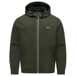 Softshelljacke Ragwear "Shellwie Bonded", Herren, Gr. M (50), schwarz olive, Softshell, Obermaterial: 100% Polyester, gerade h&uuml;ftbedeckend, hoch geschlossener Ausschnitt, &Auml;rmel ohne &Auml;rmelschlitz Windstopperb&uuml;ndchen mit Windstopper, Jacken Softshelljacke, wasserdichte Herren &Uuml;bergangsjacke mit Kapuze