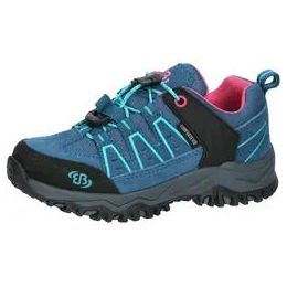 Br&uuml;tting Outdoorschuh BR&Uuml;TTING "Outdoorschuh Mount Pinos Kids Low", Kinder, Gr. 28, blau, Veloursleder, Schuhe Outdoorschuh