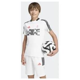 T-Shirt Adidas PERFORMANCE "LAMINE YAMAL TRAINING KIDS", Jungen, Gr. 128, wei&szlig;, Obermaterial: 100% Polyester, Rundhals, Shirts T-Shirt
