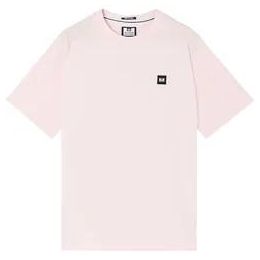 T-Shirt Weekend Offender "BROOKLANDS BADGE TEE. Herren", Damen, Gr. M, soft pink, Jersey, 100% Baumwolle, normal normal, Rundhals, Shirts T-Shirt, T-Shirt Herren, leichtes Kurzarmshirt, Sporttrikot, Outdoor, Sale