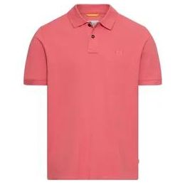 Poloshirt Camel Active, Herren, Gr. L, faded rot, Piqu&eacute;, Obermaterial: 100% Baumwolle, unifarben, normal h&uuml;ftbedeckend, Rundhals, B&uuml;ndchen, Shirts, mit Logo-Stickerei