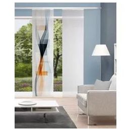 Schiebegardine Vision S "LUMA", terra, B:60cm H:260cm, Polyester, Polyester, Gardinen, digital bedruckt
