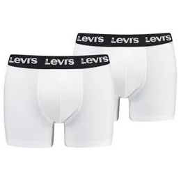 Levi's Boxer LEVI'S "LEVIS MEN REPEAT LOGO BOXER BRIEF", Herren, Gr. XL, wei&szlig;, schwarz, Obermaterial: 95% Baumwolle, 5% Elasthan, k&ouml;rpernah, Unterhosen, ohne Eingriff, Logobund, elastisch