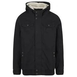 Winterjacke BRANDIT "Brandit Brandit Men Meadow Jacket", Herren, Gr. 3XL, schwarz, 100% Baumwolle, unifarben, normal, ohne Ausschnitt, Jacken Winterjacke