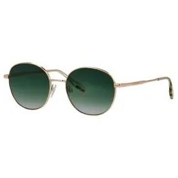 Sonnenbrille Tom Tailor "Modell 675000", Damen, gold, metallic, Sonnenbrillen Sonnenbrille, Form Rund, Logoschriftzug auf B&uuml;gel, Metallfassung