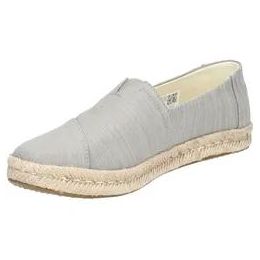 Toms Shoes Espadrille TOMS "TOMS Halbschuhe Textil", Damen, Gr. 42, grau, Textil, Schuhe Espadrille
