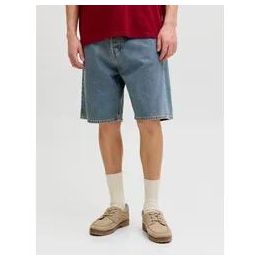 Jack & Jones Jeansshorts JACK & JONES "JJITONY JJORIGINAL SHORTS AM 460 SN", Herren, Gr. L, N-Gr, blau denim pack:light blau, Denim/Jeans, Obermaterial: 100% Baumwolle, unifarben, relaxed fit kniefrei, Jeans Jeansshorts, Baumwollmischung, relaxed fit