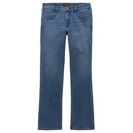 5-Pocket-Jeans Wrangler "HORIZON- 365COOL", Herren, Gr. 32, L&auml;nge 34, sea_floor, Denim/Jeans, Obermaterial: 99% Baumwolle, 1% Elasthan, bootcut fit lang, Jeans 5-Pocket-Jeans