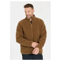 Fleecejacke WHISTLER "Pioneer", Herren, Gr. 5XL, braun, 100% Polyester, unifarben, normal, hoch geschlossener Ausschnitt, Jacken Fleecejacke, mit atmungsaktiver Eigenschaft