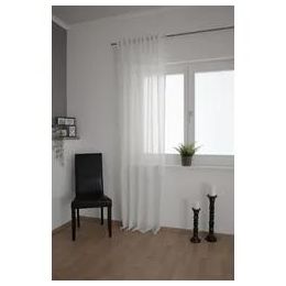 Vorhang HOMING "Lian" Gr. 1, wei&szlig;, B:140cm H:245cm, Leinen, Polyester, Gardinen, Vorhang Lian