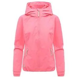 Outdoorjacke Ragwear "Dizzie", Damen, Gr. S (36), pink, Au&szlig;enmaterial: 100% Polyester. Innenfutter: 100% Polyester, gerade h&uuml;ftbedeckend, &Auml;rmel ohne &Auml;rmelschlitz Rippstrickb&uuml;ndchen, Jacken Outdoorjacke, Wasserdichte &Uuml;bergangsjacke mit gro&szlig;er Kapuze, Topseller