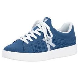 Slip-On Sneaker Rieker SPORT "Swing2GO", Herren, Gr. 46, royalblau, Textil, Schuhe, Schlupfschuh, Freizeitsneaker mit aufgesetzter Schn&uuml;rung