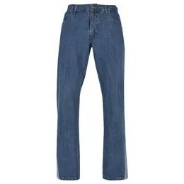 Bequeme Jeans Urban Classics "Urban Classics Herren Organic Triangle Denim", Herren, Gr. 31, Normalgr&ouml;&szlig;en, midindigo washed, 50% Baumwolle, 50% Baumwolle (Bio), unifarben, normal, Jeans