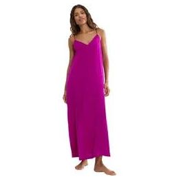 Sommerkleid Triumph "Summer Satin Dress", Damen, Gr. 44, N-Gr, raspberry juice, Satin, Obermaterial: 100% Polyester, bequem lang, tiefer V-Ausschnitt, Kleider Sommerkleid, tiefer V-Ausschnitt, schmale Tr&auml;ger