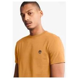 T-Shirt Timberland "DUNSTAN RIVER Short Sleeve Tee", Herren, Gr. 3XL (64/66), beige, Single Jersey, Obermaterial: 100% Baumwolle, Rundhals, Shirts T-Shirt