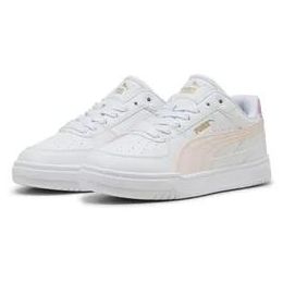 Sneaker Puma "Caven III Sneakers Jugendliche", Jungen, Gr. 39, wei&szlig; jasmine flower rosy outlook pink, Obermaterial: Textil, Synthetik. Futter: Textil. Innensohle: Textil, Keine Angabe. Laufsohle: Gummi, Schuhe Sneaker