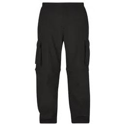 Cargohose Urban Classics "Urban Classics Herren Zip Away Pants", Herren, Gr. 5XL, US-Gr&ouml;&szlig;en, schwarz, 100% Baumwolle, unifarben, relaxed fit, Hosen Cargohose