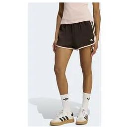 Shorts Adidas ORIGINALS "3-STREIFEN SPRINTER", Damen, Gr. L, N-Gr, aurora coffee, sandy pink, normal, gr., Obermaterial: 97% Polyester, 3% Elasthan, Hosen Shorts