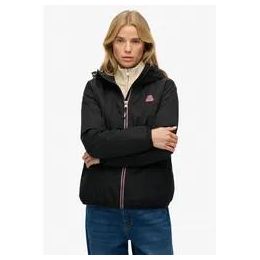Outdoorjacke Superdry "ESSENTIAL TRI WINDBREAKER JKT", Gr. S, schwarz, Web, Obermaterial: 100% Polyester, unifarben, loose fit normal, Jacken Outdoorjacke