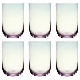 Villeroy & Boch Longdrinkglas "Longdrinkbecher Like Glass 385 ml 6er Set", bunt (pearl), 6 tlg., Glas, LIKE. BY VILLEROY & BOCH, Trinkgef&auml;&szlig;e