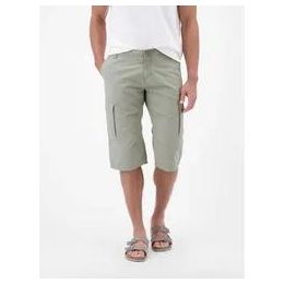 Cargoshorts Lerros "Bermuda mit Cargotaschen, lang geschnitten", Herren, Gr. 40, tinted grau, 100% Baumwolle, Hosen