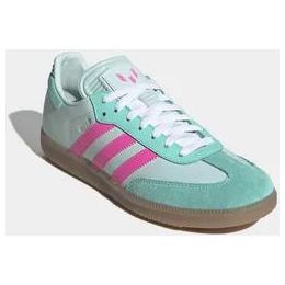Sneaker Adidas PERFORMANCE "SAMBA MESSI", Herren, Gr. 45, halo mint, lucid pink, gum4, Leder, Synthetik, Schuhe Sneaker
