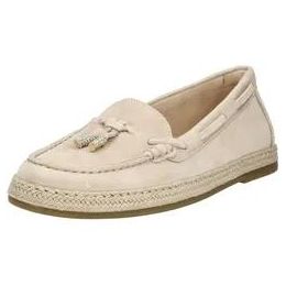 Slipper Gabor "Gabor Slipper Leder", Damen, Gr. 39, hellbeige, Leder, Schuhe Slipper