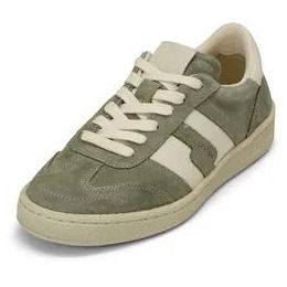 Marc O'Polo Sneaker MARC O'POLO "mit Struktur-Akzenten", Damen, Gr. 36, calm sage, Obermaterial: 96% Leder (Rind), 4% Polyester, unifarben, Schuhe Sneaker