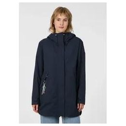 Parka Ragwear "LAMYJA B", Damen, Gr. S, navy, Web, Obermaterial: 68% Baumwolle, 32% Polyamid, unifarben, Po-bedeckend, Jacken Parka, Baumwollmix mit Antistatic-Finish und coolem Key-Chain