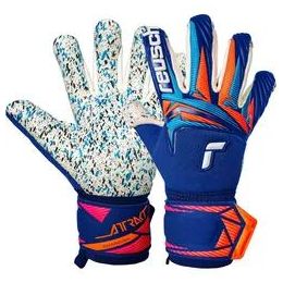 Torwarthandschuhe Reusch "Attrakt Fusion Guardian Junior", Kinder, Gr. 5, blau, 61% Latex, 27% Polyester, 6% Polyurethan, 5% Polyamid, Handschuhe, mit extrem griffigen Profi-Haftschaum