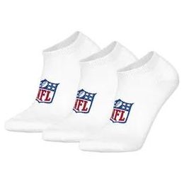 Sneakersocken NFL "Socken NFL SHIELD 3Pack Sneaker Socks 3er Pack", Damen, Gr. 43-46, braun (wei&szlig;), Obermaterial: 69% Baumwolle CO. 30% Polyester PES. 1% Elasthan EL., Socken Sneakersocken