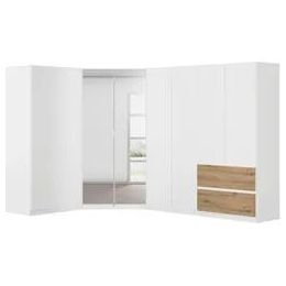 Schrank-Set Rauch "Kleiderschrank Schrank Garderobe W&auml;scheschrank COSTA Gr&ouml;&szlig;e 208x298 cm", alpinwei&szlig;, eiche artisan, eingriffe alpinwei&szlig;, H:197cm T:298cm, Holzwerkstoff, Kastenm&ouml;bel-Sets, viel Platz, grifflose Front und Push-to-Open Funktion MADE IN GERMANY