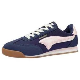 Sneaker Kangaroos "K-VRW KANSAS", Herren, Gr. 39, dk navy, seashell pink, Synthetik, Textil, Schuhe Sneaker