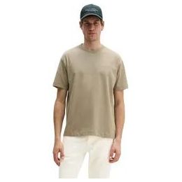 Marc O'Polo T-Shirt MARC O'POLO "aus schwerem Bio-Baumwoll-Jersey", Herren, Gr. L, frozen taupe, Obermaterial: 100% Baumwolle, unifarben, Basic, loose fit, Shirts T-Shirt