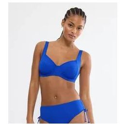 B&uuml;gel-Bikini-Top Triumph "Summer Twist W 01", Damen, Gr. 42, Cup G, racing blau, Microfaser, Obermaterial: 77% Polyamid, 23% Elasthan, Bikini-Oberteile, Minimizer - verkleinert die Brust optisch um eine Cup-Gr&ouml;&szlig;e