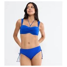 Balconette-Bikini-Top Triumph "Summer Twist DP", Damen, Gr. 38, Cup D, racing blau, Microfaser, Obermaterial: 77% Polyamid, 23% Elasthan, Bikini-Oberteile, Eleganz und Komfort