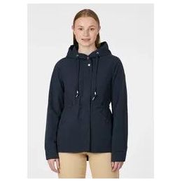 Parka Ragwear "DANKIRA", Damen, Gr. M, navy, Web, Obermaterial: 68% Baumwolle, 32% Polyamid, unifarben, Po-bedeckend, Jacken Parka, Mit Kordelzug zum Taillieren