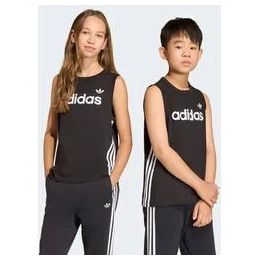 Tanktop Adidas ORIGINALS "3S LO TANK TOP", M&auml;dchen, Gr. 152, schwarz, Obermaterial: 100% Baumwolle, normal, Rundhals, Tops Tanktop