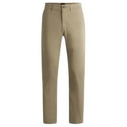 Chinohose BOSS ORANGE "Regular", Herren, Gr. 40, L&auml;nge 34, light, pastel braun239, Web, Obermaterial: 97% Baumwolle, 3% Elasthan, regular fit lang, Hosen Chinohose, in gerader From