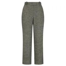 Lily & Lionel Jerseyhose LILY AND LIONEL "Pandora Tapered Herringbone Print Trouser Damen", Damen, Gr. 36, Normalgr&ouml;&szlig;en, schwarz, 50% Polyester, 50% Wolle, normal, Hosen Jerseyhose