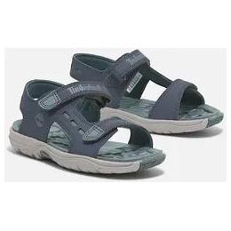 Sandale Timberland "MOSS JUMP BACKSTRAP SANDAL", M&auml;dchen, Gr. 29, dunkelblau, Leder, Schuhe Sandale, aus Leder