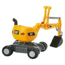 Spielzeug-Aufsitzbagger Rolly Toys "Digger CAT", gelb, Spielzeugfahrzeuge, KinderB:43cm H:74cm T:102cm, Kunststoff, BxTxH: 43x102x74 cm, B:43cm H:74cm T:102cm