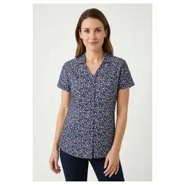 Funktionsbluse Killtec "KOS 86 WMN WVN SHRT", Damen, Gr. 52, nachtblau, Obermaterial: 92% Polyester, 8% Elasthan, Blusen, f&uuml;r Wandern und sportliche Aktivit&auml;ten, aus Polyester und Elasthan