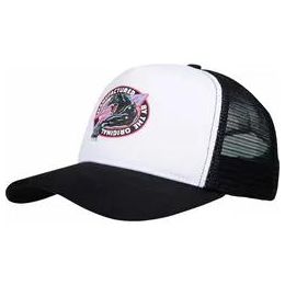Baseball Cap Santa Cruz "CLASSIC HAND MESHBACK", Herren, wei&szlig;, schwarz, Obermaterial: 50% Baumwolle, 50% Polyester, Caps, sportlicher Stil, f&uuml;r Erwachsene, mit PBK-Code
