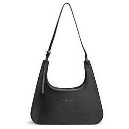 Schultertasche Tommy Hilfiger "TH MODERN SHOULDER BAG", Damen, Gr. B/H/T: 33cm x 30cm x 14cm, schwarz, Lederimitat, Taschen Schultertasche, Umh&auml;ngetasche, Handtasche, Tragetasche mit Logopr&auml;gung